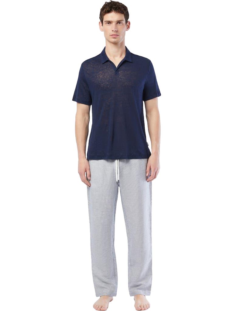 ONIA shaun linen polo